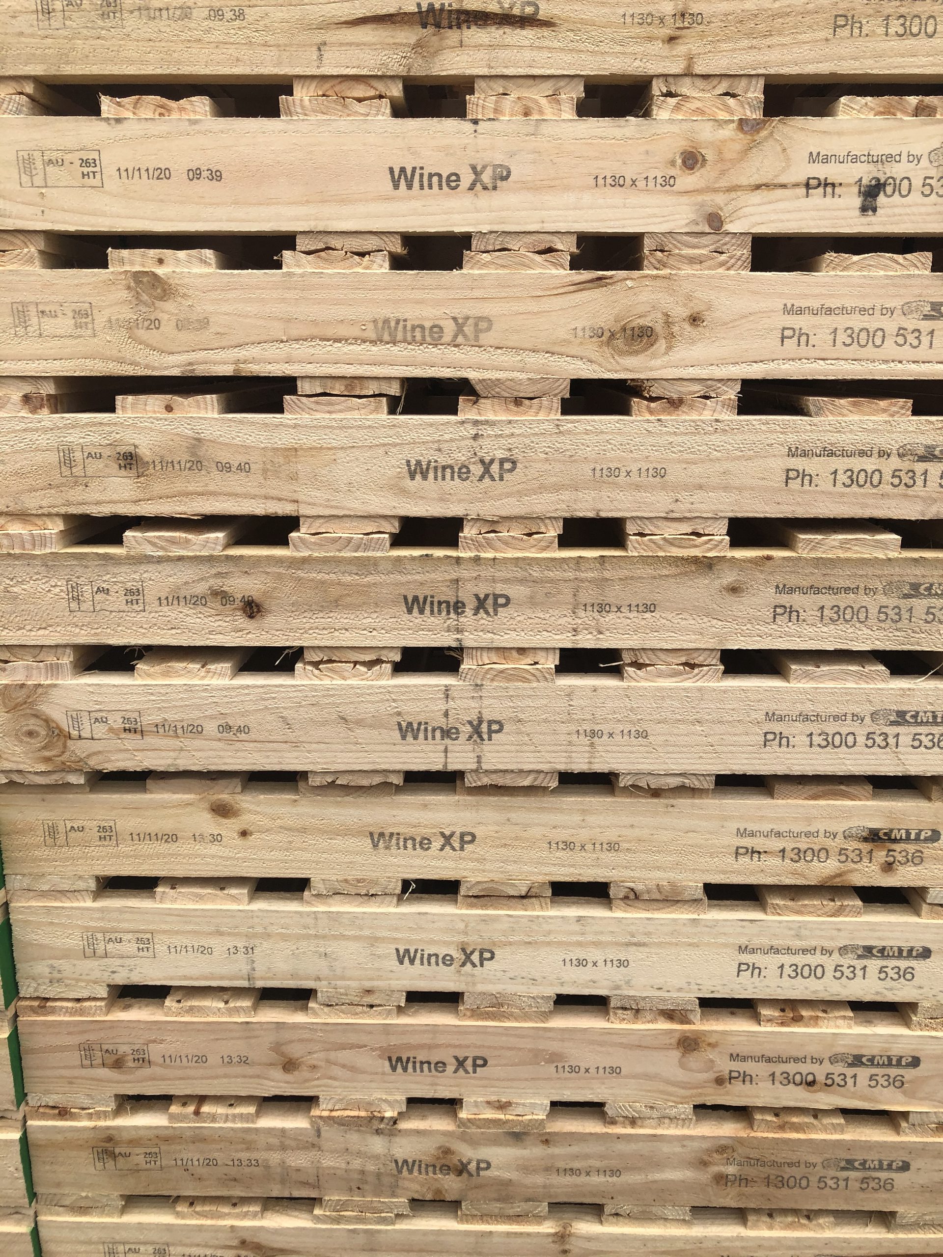 Wine & Food Export XP Pallets ISPM 15 Certified Australia