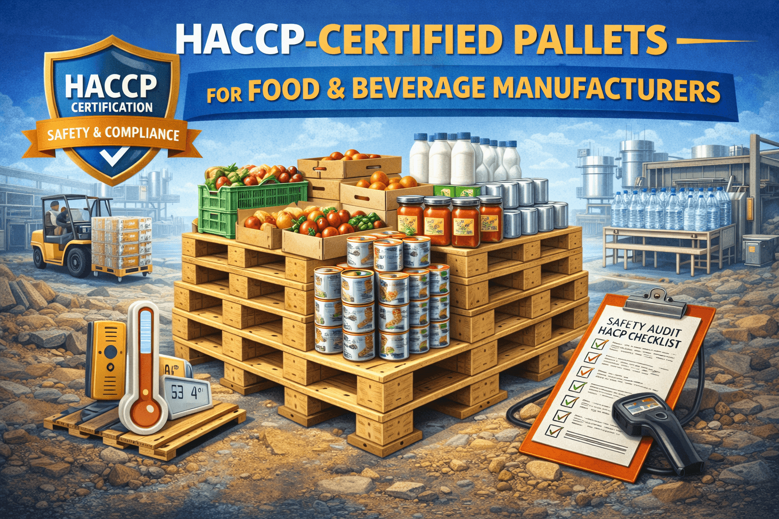 HACCP Certified Pallets for Food & Beverage Manufacturers